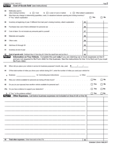 Schedule C Form 1040 - How to Complete it? - The Usual Stuff