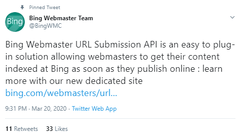 Bing URL Indexing API - Get WordPress Blog indexed in Bing in just 10 ...